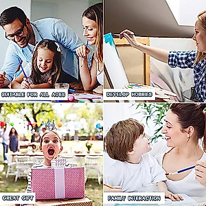 Amphol Paint by Number for Adults Canvas, 4 Pack 16x20 Inch DIY Adult Paint by Number Kits, Easy Acrylic Oil Painting by Numbers Home Wall Decor Great for Gift