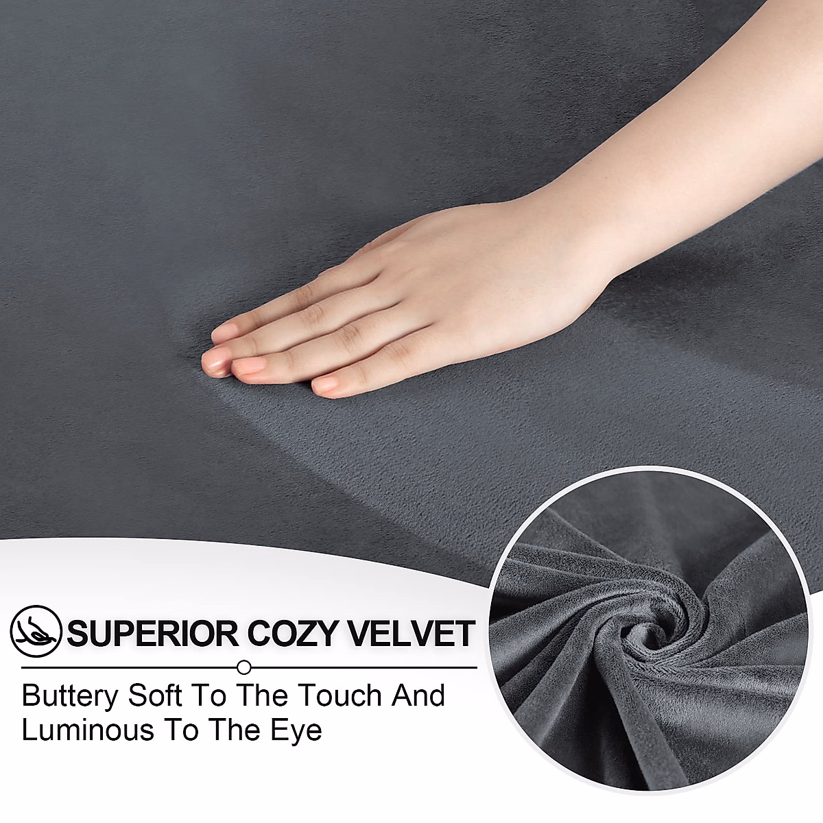 FestiCorp Sofa Cover, Velvet Couch Covers for Dogs, Stretch Sofa Slipcovers, Thick Furniture Covers for Pets, Washable Chair Cover, Armchair, Grey