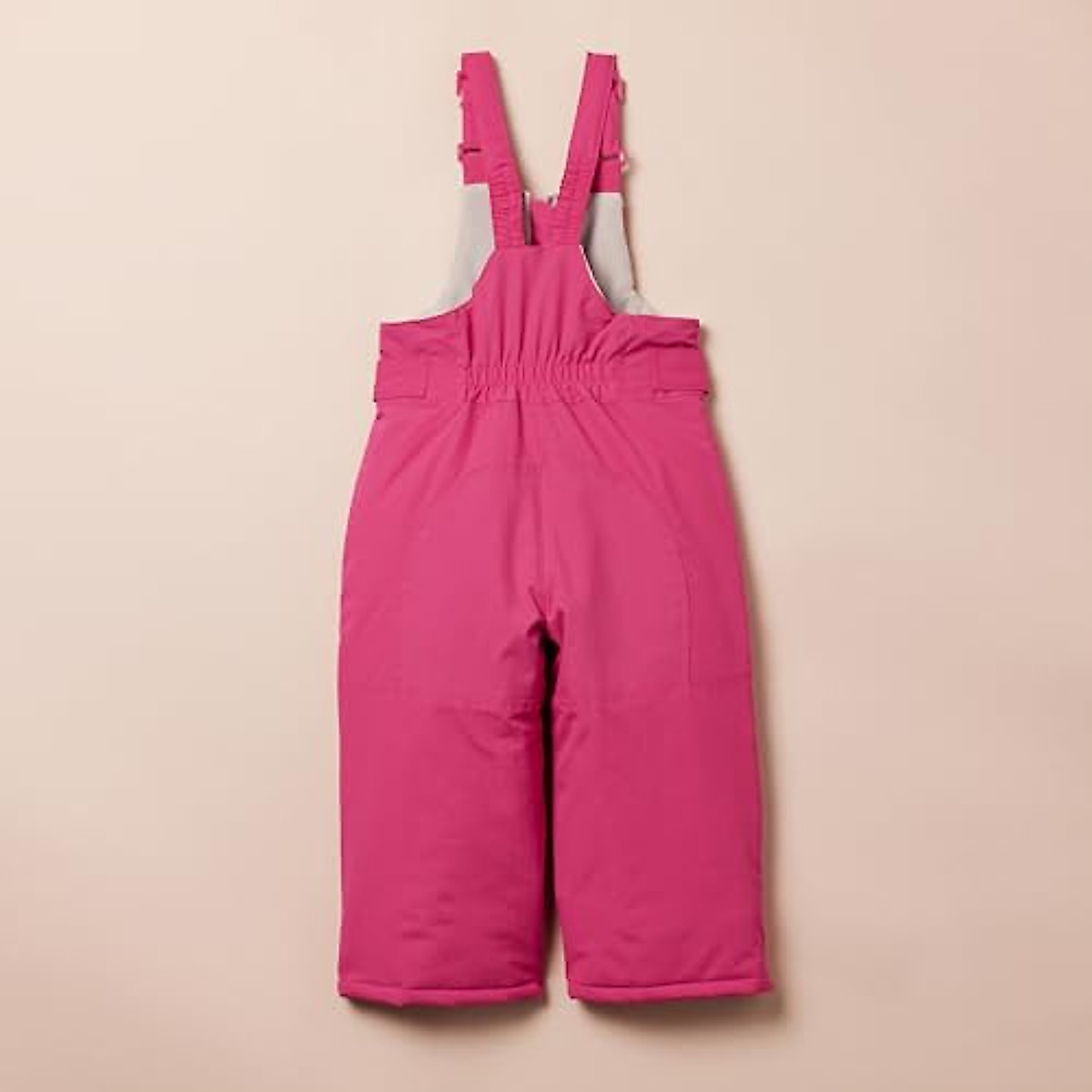 Amazon Essentials Girls' Water-Resistant Snow Bib-Discontinued Colors, Pink, Large