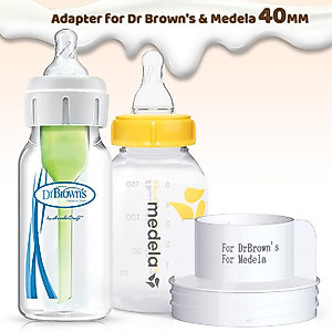Hopebig Bottle Warmer Adapter for Dr Brown's & Medela Baby Bottle - 40MM (Bottle Warmer not Included)