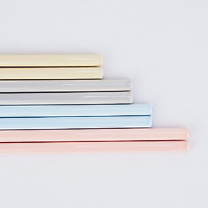 Ogishi Tadashi Shouten Cooking Chopsticks Long Bamboo Wood Saibashi 13 Inches Made in Japan (Beige)