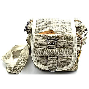 Unique design four pocket Hemp Hobo Passport crossbody bag Hippie Bag Festival Bag Travel Bag 100% Himalaya Hemp FAIR TRADE | Handmade with Love.