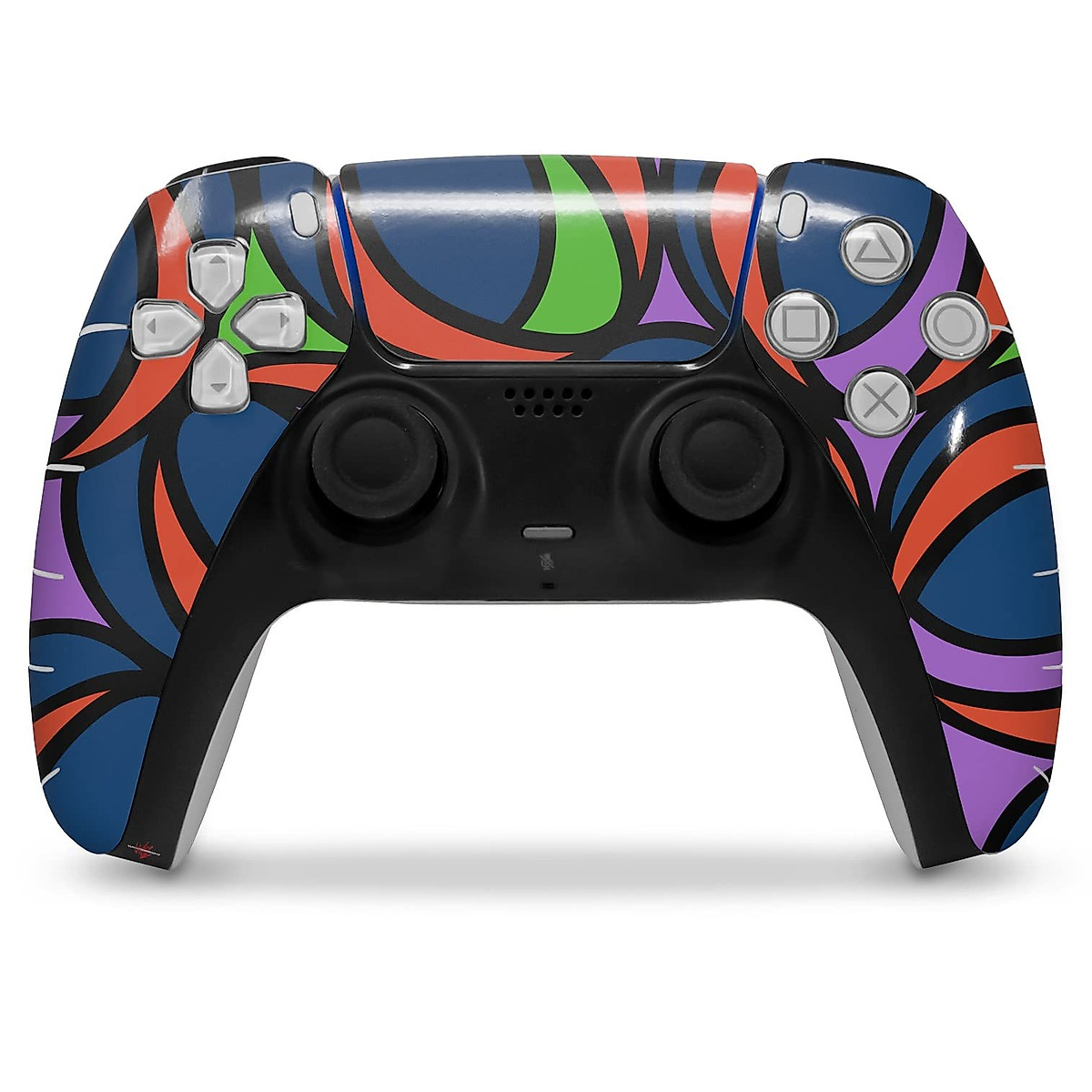 WraptorSkinz Skin Wrap compatible with Sony PS5 DualSense Controller Crazy Dots 02 (CONTROLLER NOT INCLUDED)