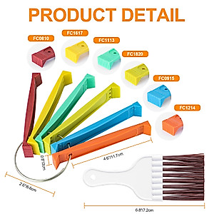 Catilon FCR6 Fin Comb Set for Air Conditioner, FCR6 Coil Fin Comb Tool