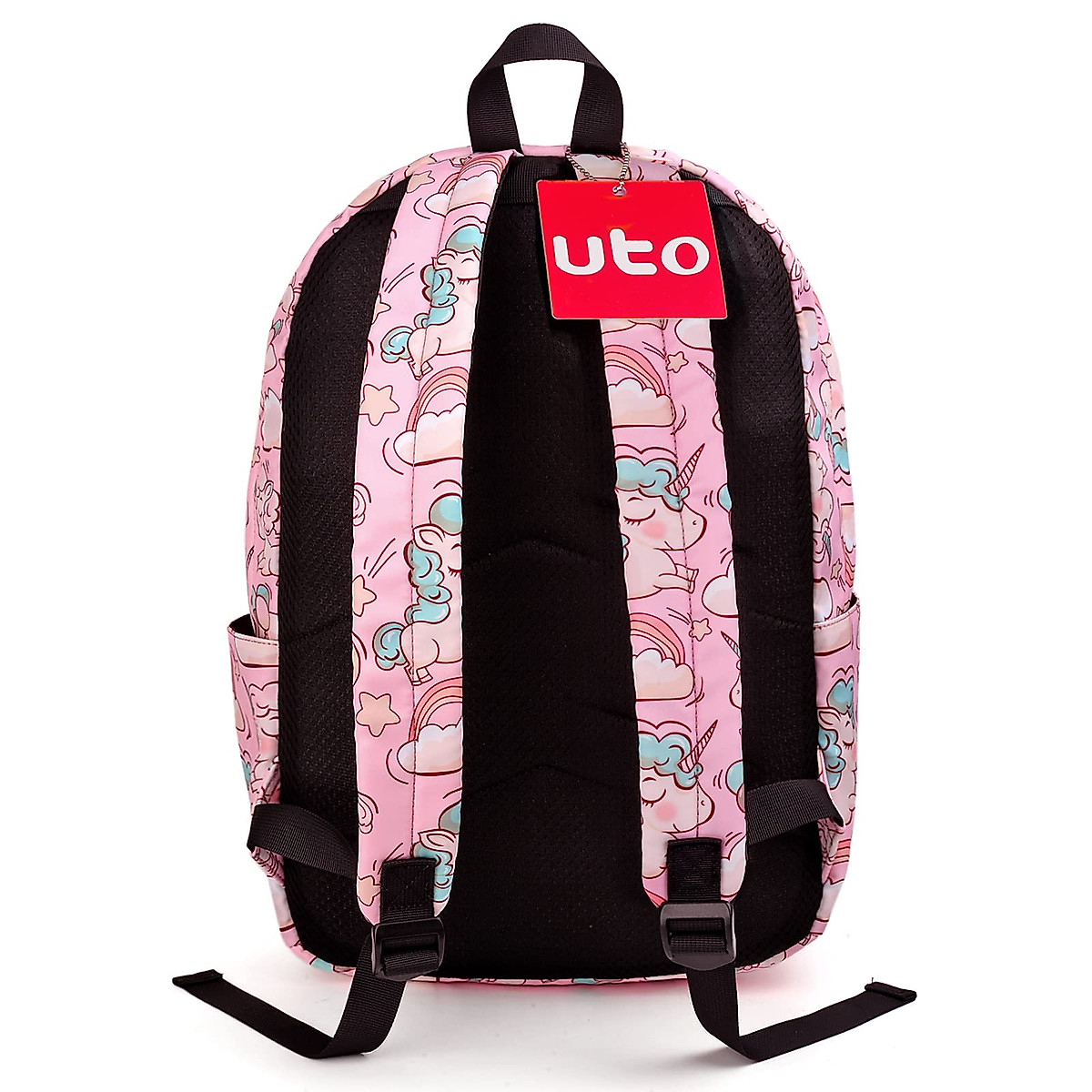 UTO Girls Backpack for School Cute Unicorn Crossbody Bag Set Bookbag for Teen Student Schoolbag Children Kids Daypack 3 PCS