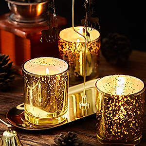 SUNBABY Candles for Home Scented Lavender Eucalyptus:Valentines Day Decor Candles Gifts for Women 100% Nature Soy Wax Scented Candles Vanilla Aromatherapy Fall ,Gold Jar Candle Up to 30 Hour Burn