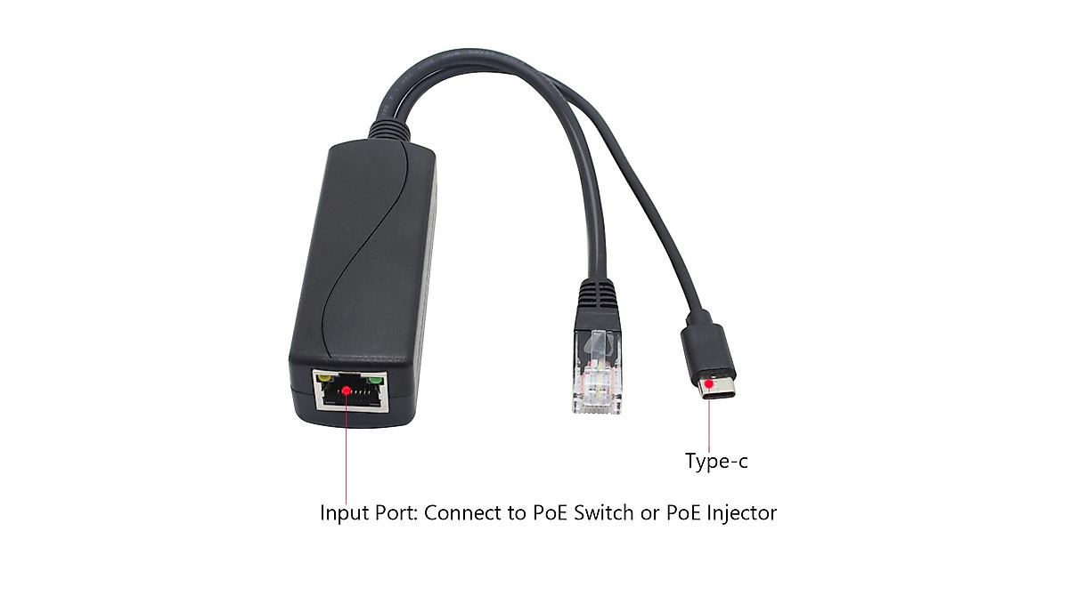 ANVISION 5V PoE Splitter - 48V to 5V Converter