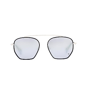 T-Charge – Geometric Polarized Sunglasses – Dark Glasses for Men, Nylon Lenses, Lightweight, Versatile Use, Lens for Sun Protection, Elegant & Sophisticated, Modern Design