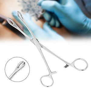 Tongue Piercing Clamp,disposable clamps, Tongue Septum Sponge Forceps pince piercing septum Clamp Body Piercing Pliers Tool Professional Ear Lip Navel Nose