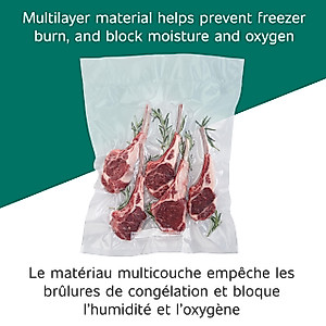 FoodSaver 1-Gallon Precut Vacuum Seal Bags with BPA-Free Multilayer Construction for Food Preservation & Sous Vide, 13 Count - FSFSBF0316-000,Clear