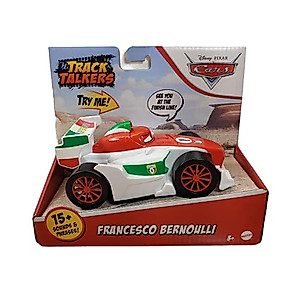 Disney Cars Toys Track Talkers Francesco, 5.5-in, Authentic Favorite Movie Character Talking & Sound Effects Vehicle, Fun Gift for Kids Aged 3 Years and Older, Multicolor