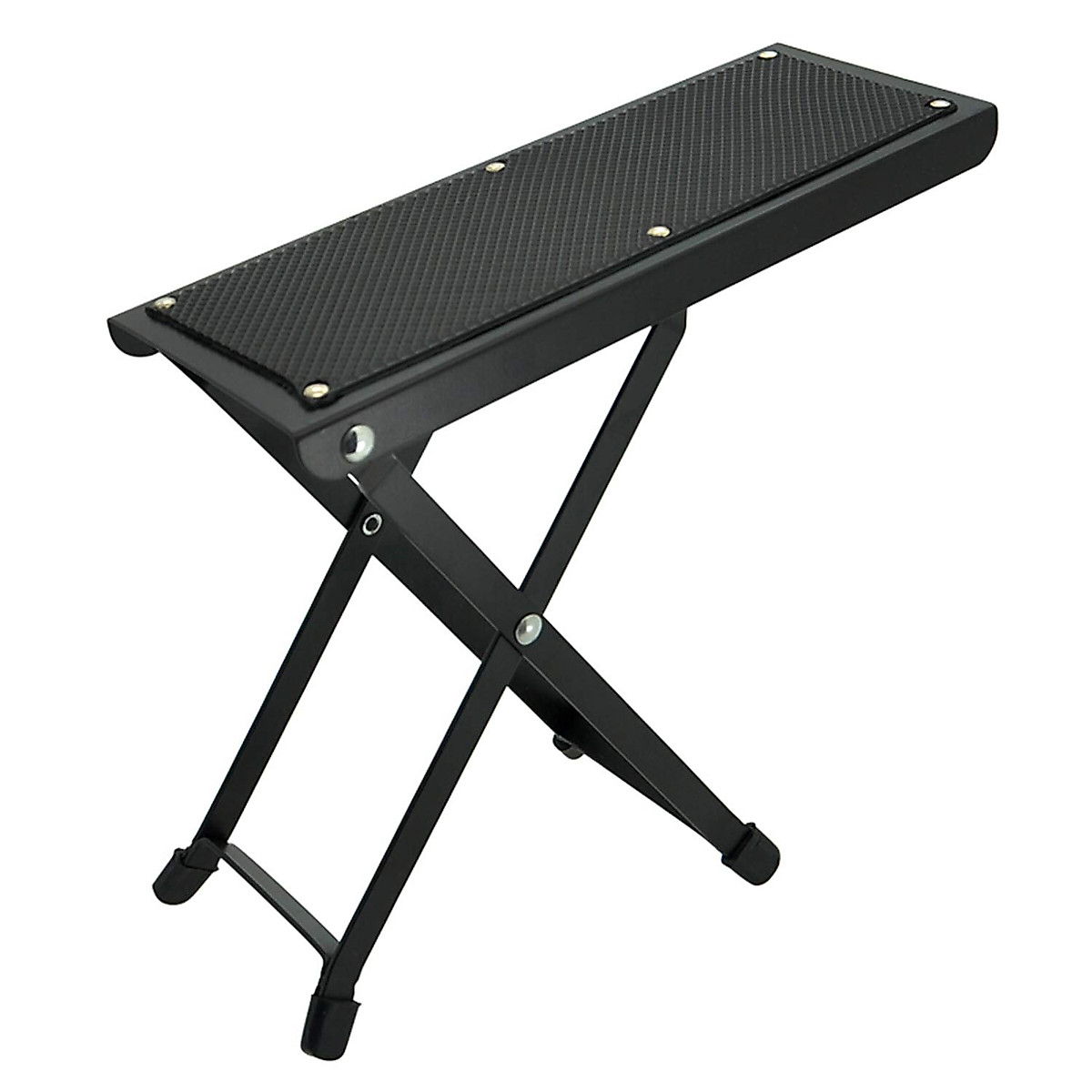 Miwayer Guitar Foot Rest 4-Position Height Adjustable Rubber End Caps and Non-Slip Rubber Padfor Com fortable and Solid Support