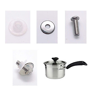 6 PCS Handgrip Lid Knob Cap Universal Pan Pot Grip Lid Knob Handle 2 Style Cookware Pot Knob Pan Lid Handle Replacement
