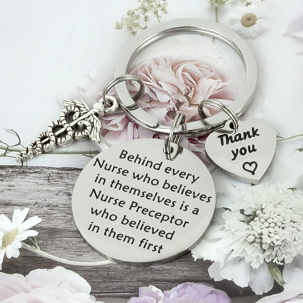 Hutimy Nurse Instructor Gift Keychains Nurse Preceptor Thank You Jewelry Nursing Instructor Appreciation Gifts Nursing Preceptor Keychain