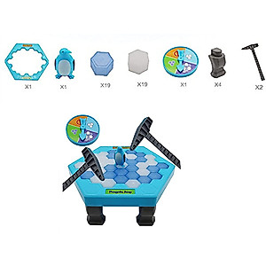 SuperLi Puzzle Table Games Penguin ice pounding Penguin ice Cubes Save Penguin Knock ice Block Wall Toys Desktop Paternity Interactive Game