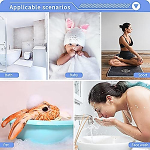 Kigai Bunny Rabbit Flower Wash Cloth Set of 6, 12 x 12 Inch Cotton Baby Washcloths Highly Absorbent and Soft Feel Fingertip Towels Face Towels for Bathroom, Gym, Spa