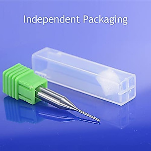 CNC Router Bits,Spiral UP Cut Router Bit, 1/4 inch Shank ,1/16 inch Cuting Diameter ,2 Flute Plunge CNC End Mill for Plywood,MDF Pack of 2