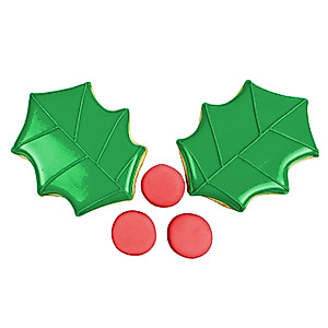 Christmas Holly Leaf Cookie Cutter 3" Made in USA by Ann Clark