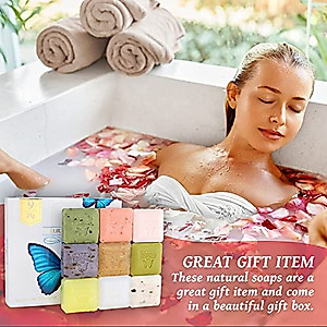 FLEUR D' EXTASE (Ecstacy Soap Gift Set With 9 x 25 Gram Bars Of Guest Soaps - All Natural (9 Soaps Gift Set)