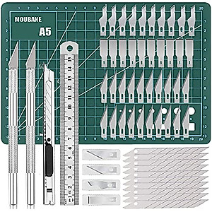 Exacto Knife Precision Carving Craft Hobby Knife Kit with 40 PCS Exacto Blades for DIY Art Work Cutting, Hobby, Scrapbooking, Stencil