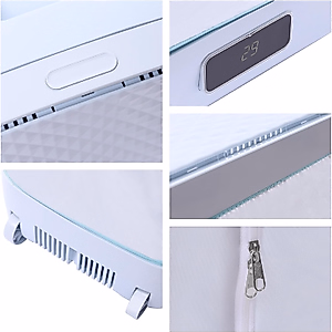 330L/87Gal Clothes Dryer, Folding Portable Clothes Dryer Household Mini Quick Drying Dryer 154.4℉ Electric Small Wardrobe Dryer w/ 1 Shelf and Timing for Apartment, RV, 110V 850W