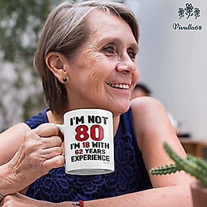 Vivulla68 80th Birthday Gifts for Women Men, 80 Year Old Birthday Gifts for Women Men, 1943 Birthday Gifts for Women Men, Gifts for 80 Year Old Woman Birthday, 80 Birthday Gifts for Women Men