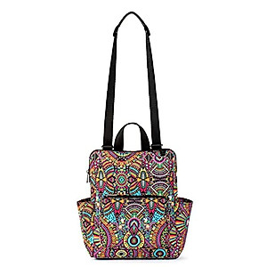 Sakroots Womens Eco-twill Eco Twill Loyola Small Convertible Backpack, Rainbow Wanderlust, One Size US