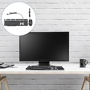 2 Sets Wired Keyboard and Mouse Gaming Keyboard Mouse Ergonomic Keyboard Mouse Computer Keyboard Backlit Keyboard Computer Accessories Keyboard Mouse for Gamer Ergonomic Mouse