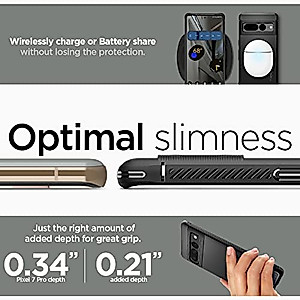 Spigen Rugged Armor Designed for Pixel 7 Pro Case (2022) - Matte Black