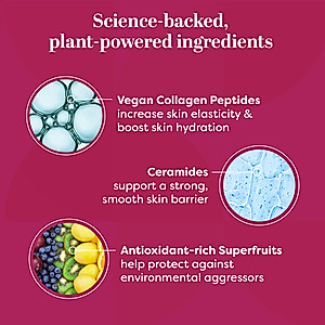 TruSkin Collagen Peptides Serum for Face – Smoothing Serum with Vegan Collagen Peptides, Ceramides & Superfruits – Support Collagen Production & Strengthen Skin for a Radiant, Healthy Glow - 1 fl. Oz