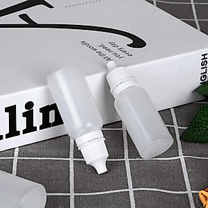 AKOLAFE 100PCS 15ML Plastic Dropper Bottles 0.5oz Eye Dropper Bottle with Screw Cap Empty Squeezable Liquid Dropper Bottle for Travel Small Eye & Ear Dropper Bottles to Store & Sort Essential Oil