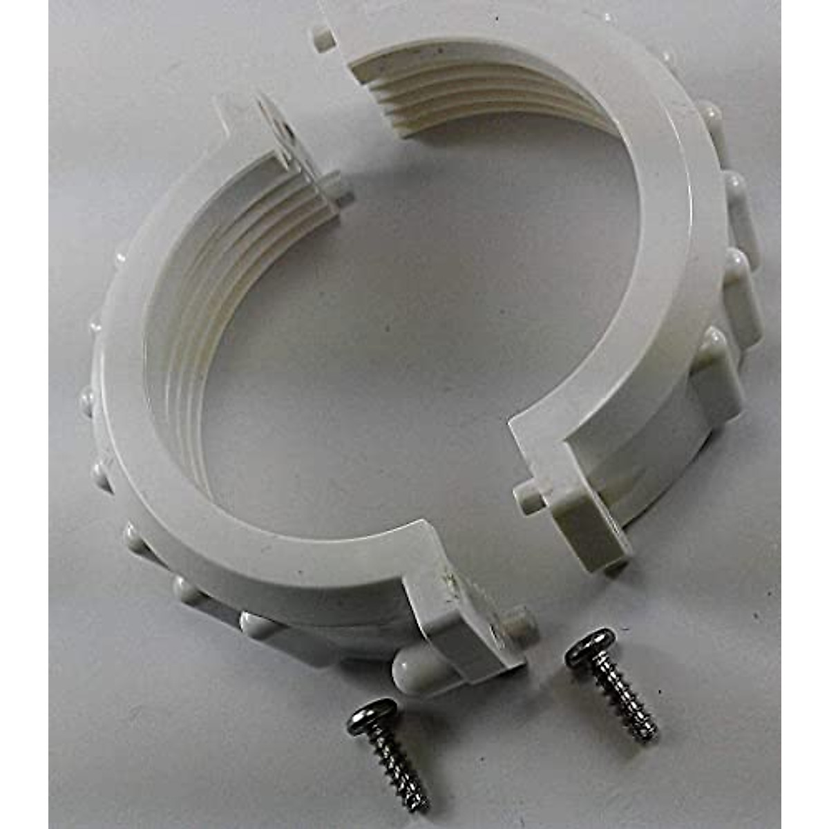 UCEDER 2 Pack Spa Hot Tub Heater Split Nut Unions with Screw, 2 pcs Heater Gasket/O-Rings,(Actual Size 3 Inch,Suitable for 2 Inch Heater Assemblies)