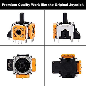 IKPEK 4pcs Analog 3D Joysticks Repair Kit for PS5 Controller, Joysticks Replacement Part with Repair Screwdriver Kit for Playstation 5 DualSense Controller