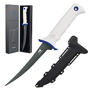 KastKing Spartacus Fillet Knife, Boning and Food Prep Knife, Razor Sharp 8Cr14 Stainless Steel Blade, 7 inch Fishing Knife