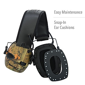 Howard Leight by Honeywell Impact Sport Sound Amplification Electronic Shooting Earmuff, Camo (R-01530)
