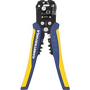 haisstronica Wire Stripper Tool,AWG 24-10 Automatic Wire Stripper and Crimping Tool, Universal Wire Crimper Tool