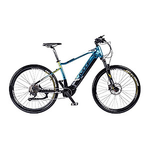 Hill 7.3 18 18 in. MTB Folding Electric Vianelli E-Bike, Blue