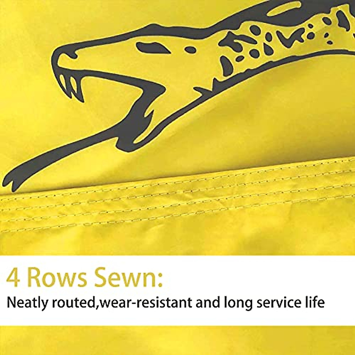 Dont Tread On Me Flag 3x5 Outdoor 240D Heavy Polyester Duty Double Sided 3ply Gadsden Flag Vibrant Colors ​Durable Canvas Header with 2 Brass Grommets Tea Party Rattle Snake Banner