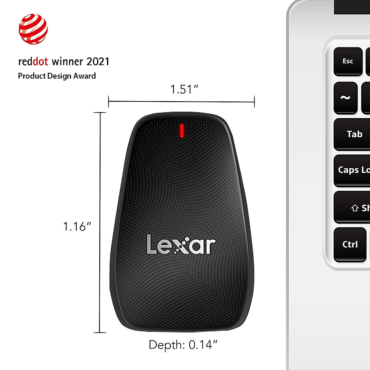 Lexar Professional CFexpress Type B USB 3.2 Gen 2x2 Reader, Up to 1700MB/s Read, Designed for CFexpress Type B Cards (LRW550U-RNBNU)
