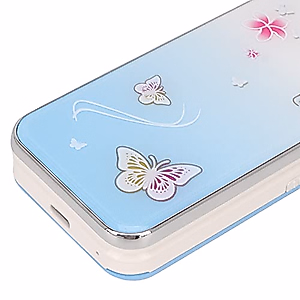 CCYLEZ N509 2G Flip Phone, 2.4 Inch Dual SIM Flip Cell Phone Loud Volume Speakers, Large Keys and Key LED Light with 6800mAh Battery for Older (Blue)