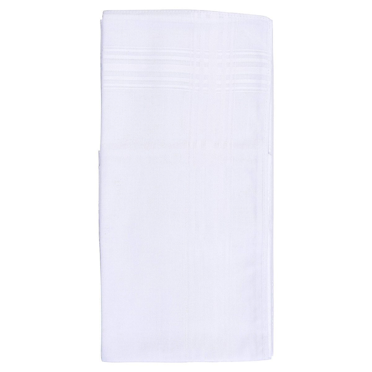Van Heusen 6 Pack Cotton Handkerchiefs Solid White