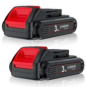 Upgraded 2Pack 3.5Ah 20V Battery Replacement for Dewalt Battery 20Volt Max Li-ion Battery Compatible with Dewalt 20V Battery DCB200 DCB203 DCB204 DCV580 DCB180 for Dewalt 20Volt Cordless Tools Battery