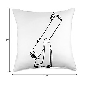Dobsonian telescope for amateur astronomers Throw Pillow
