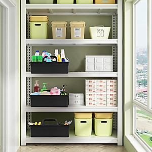 Jandson 6 Pack Cleaning Organizer Caddy with Handle, Plastic Carry Caddy for Cleaning Products