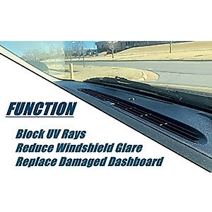 7BLACKSMITHS Dashboard Panel Compatible with 2007-2013 Chevy Silverado Tahoe Yukon Sierra Escalade Black Front Upper Dash Replacement for 23224733 Defrost Vent Trim Panel