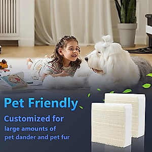 Funmit 1043 Super Humidifier Wick Filter (4 Pack) Replacement for Essick Air AIRCARE EP9500, EP9700, EP9800, EP9R500, EP9R800, 821000, 826000, 826800, 831000 Bemis Space Saver 800 8000 Humidifiers