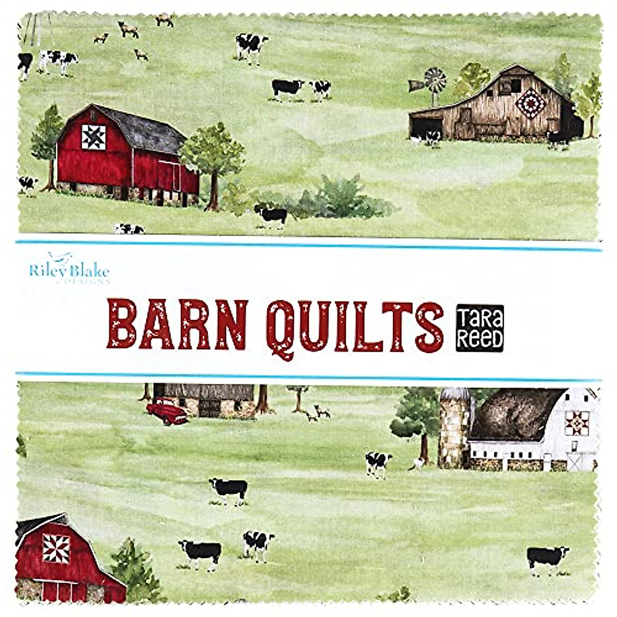 Tara Reed Barn Quilts 10 Stacker 42 10-inch Squares Layer Cake Riley Blake Designs 10-11050-42, Assorted