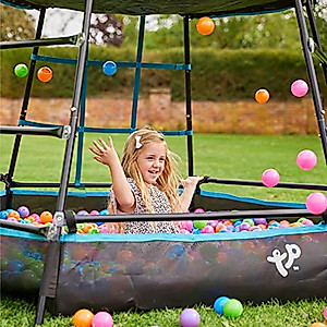 TP Toys UFO Explorer Jungle Gym | Outdoor Play Structure for Kids Combines Kids Climber with Play Pit and Upper Level Fort | Active Backyard Fun for Kids Ages 3-8.