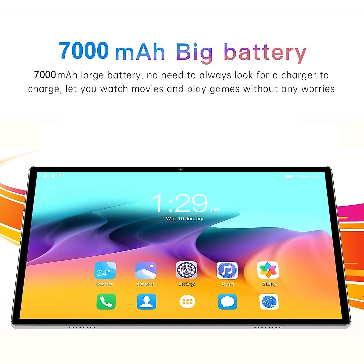 Zopsc 10inch IPS Tablet for Android 11 4G Network Calls Tablet 5G WiFi 8 128G 5MP 13MP 7000mAh MTK6750 8 Core CPU 2.0Ghz GPS Support.