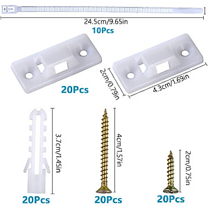 Furniture Straps 10 Packs Anti-Tip Furniture Wall Anchor Straps for Baby Proofing Cabinet Anchors Protect Toddler and Pet from Falling Furniture Adjustable Child Pet Secure Straps Earthquake Resistant